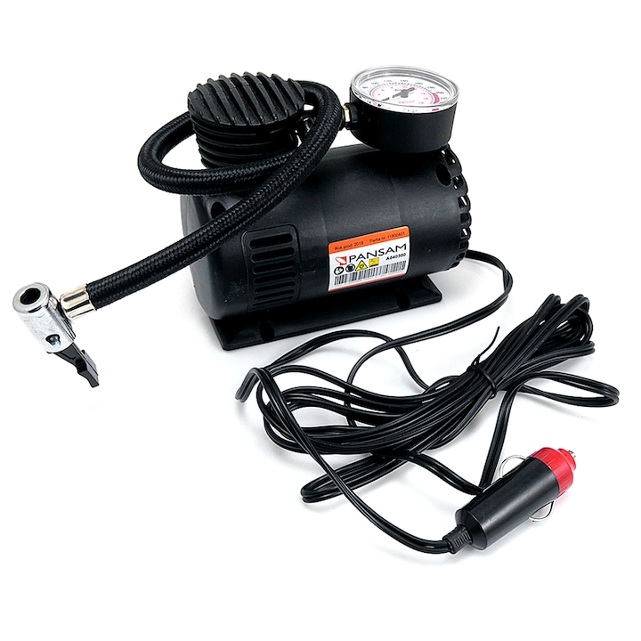 Compresor auto 12V DC cu manometru - Compresoare Auto